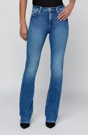 L'AGENCE Selma High-rise Baby Bootcut Jeans - Salinas
