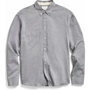 Billy Reid Arnie Oxford Button-down Shirt - Light Grey