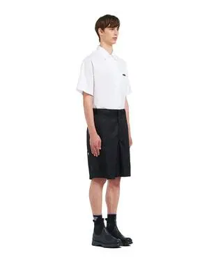Prada Re-nylon Gabardine Bermuda Shorts - Black