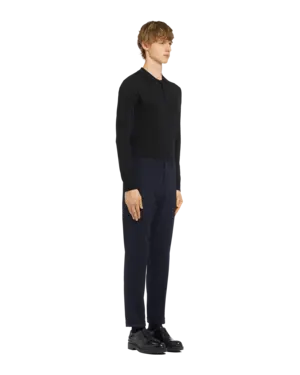Prada Light Stretch Techno Fabric Trousers