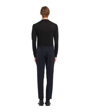Prada Light Stretch Techno Fabric Trousers