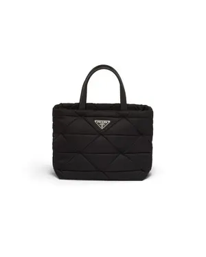 Prada Padded Re-nylon Tote Bag - Black