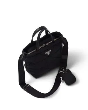 Prada Padded Re-nylon Tote Bag - Black