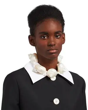 Prada Silver Choker With Shells