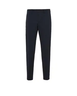 Prada Stretch Technical Fabric Trousers - Blue