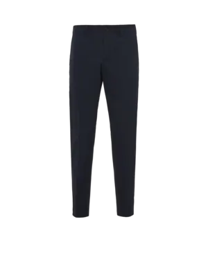 Prada Stretch Technical Fabric Trousers - Navy