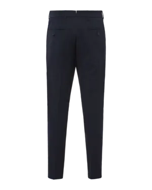 Prada Stretch Technical Fabric Trousers - Navy