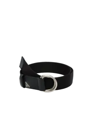 Prada Re-nylon Woven Belt - Black