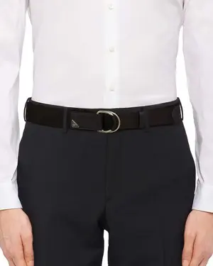Prada Woven Re-nylon Belt - Black