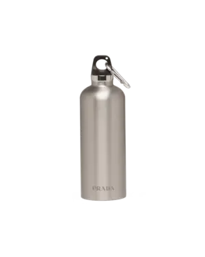 Prada Stainless Steel Insulated Water Bottle - Silver | Editorialist