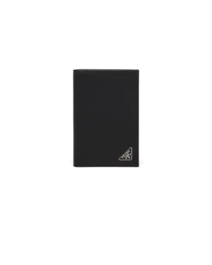 Prada Saffiano Leather Passport Holder - Black