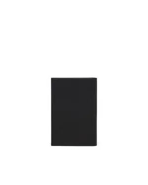 Prada Saffiano Leather Passport Holder - Black