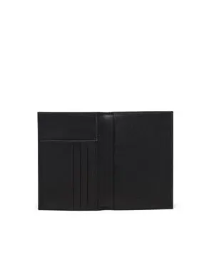 Prada Saffiano Leather Passport Holder - Black