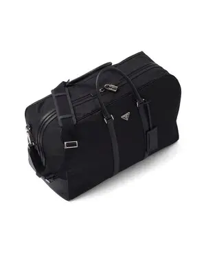 Prada Re-nylon And Saffiano Leather Duffle Bag