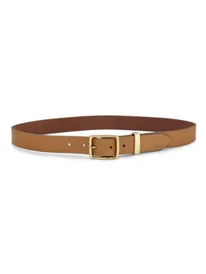 Rag & Bone Boyfriend Leather Belt Tan