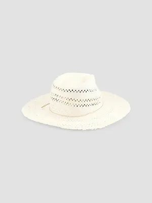 Rag & Bone Elle Perforated Straw Fedora