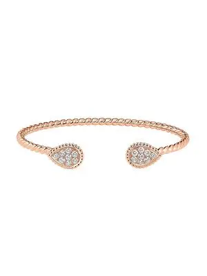 Boucheron Serpent Bohème 18k & 0.65 Tcw Diamond Cuff Bracelet - Rose Gold