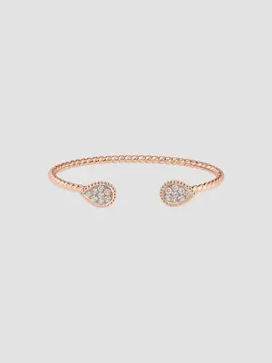 Boucheron Serpent Bohème 18k & 0.65 Tcw Diamond Cuff Bracelet - Rose Gold