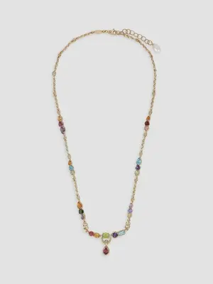 Dolce & Gabbana Easy Rainbow 18k & Semi-precious Gemstone Necklace