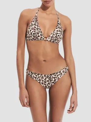 Vilebrequin Turtles Leopard String Bikini Top