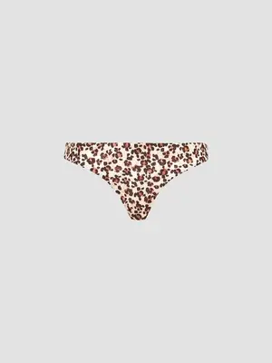 Vilebrequin Turtles Leopard Bikini Bottom - Paille