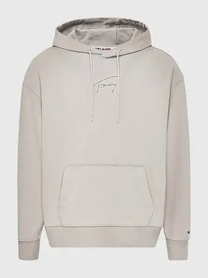 Tommy Hilfiger Tjm Rlxd Signature Hoodie Clothing - Grey