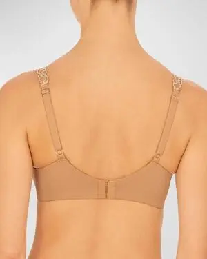 Natori Pure Luxe Lace-trim Push-up Bra Dkbeig
