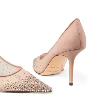 JIMMY CHOO Love 85 Embellished Pumps - Pink