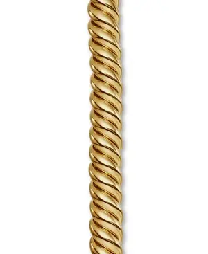 David Yurman Sculpted Cable Bracelet In 18k Yellow 14mm