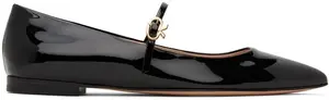 GIANVITO ROSSI Gianvito Rossi Black Ribbon Jane Ballerina Flats - Black