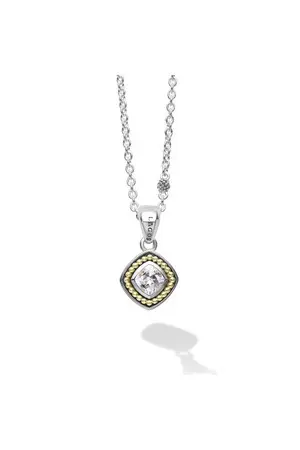 Lagos Rittenhouse Topaz Pendant Necklace - White