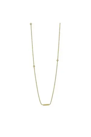 Lagos Caviar Beaded Necklace - Gold