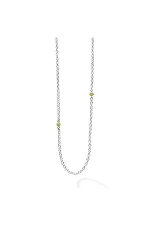 Lagos Caviar Icon Two-tone Caviar Chain Necklace - Gold