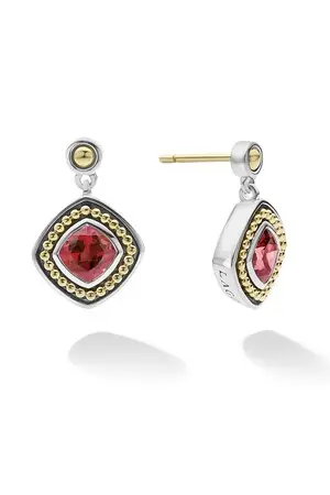 Lagos Rittenhouse Rhodolite Garnet Drop Earrings - Gold
