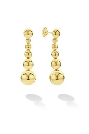 Lagos Caviar Six Graduated Bead Drop Earrings