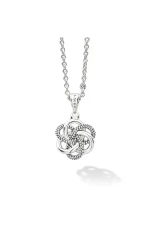 Lagos Love Knot Sterling Pendant Necklace - Silver
