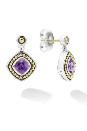 Lagos Rittenhouse Amethyst Drop Earrings - Gold
