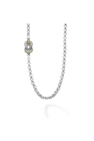 Lagos Newport Two-tone Knot Necklace - Gold