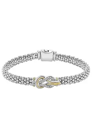 Lagos Newport Knot Diamond Bracelet - Gold