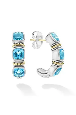 Lagos Rittenhouse Swiss Topaz Hoop Earrings - Blue