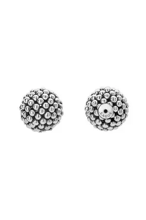 Lagos Signature Caviar Earring Backs - Silver