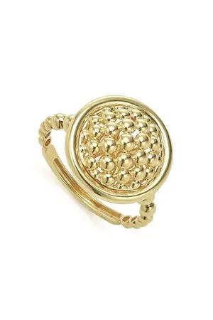 Lagos Meridian 18k Caviar Ring - Gold