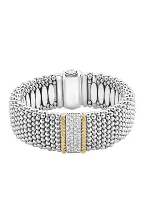 Lagos Caviar Lux Diamond Caviar Bracelet | 23mm - Gold