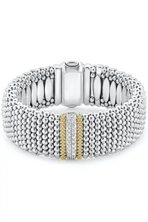 Lagos Caviar Lux Diamond Bracelet - Gold