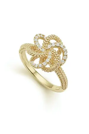 Lagos Love Knot 18k Diamond Ring