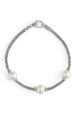 Lagos Luna Pearl Caviar Bracelet - Gold