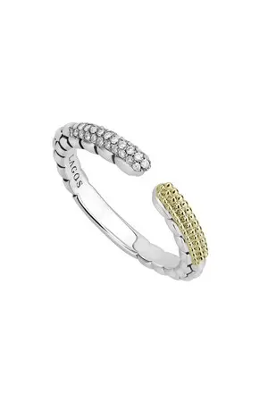 Lagos Caviar Lux Diamond Stacking Ring