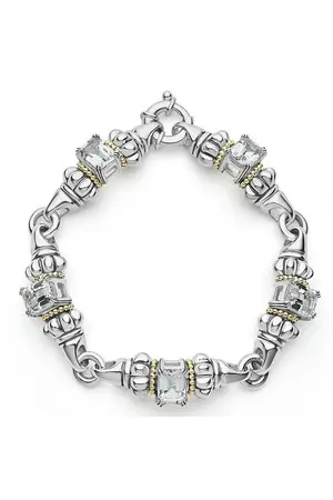 Lagos Glacier Topaz Bracelet - White