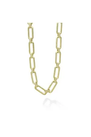 Lagos Signature Caviar Link Necklace - Gold