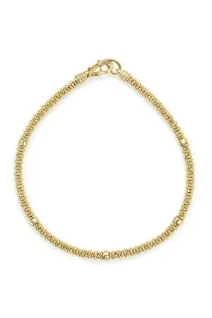 Lagos Caviar Delicate 18k Beaded Bracelet